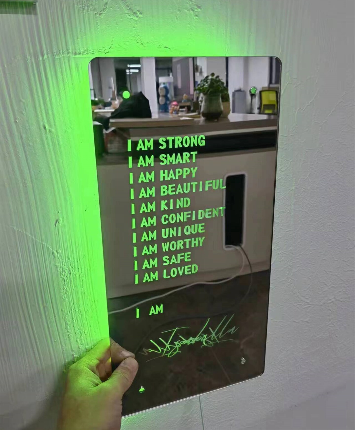 Custom Affirmations Name Mirror,Neon Signs with LED Lights,Gift For ...