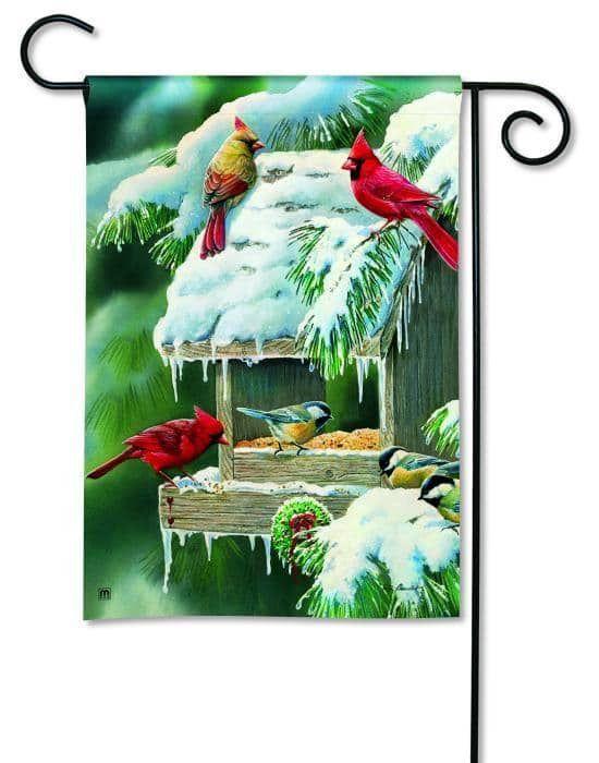 Bird Feeder Winter Garden Flag 2 Sided Cardinal | Michaels