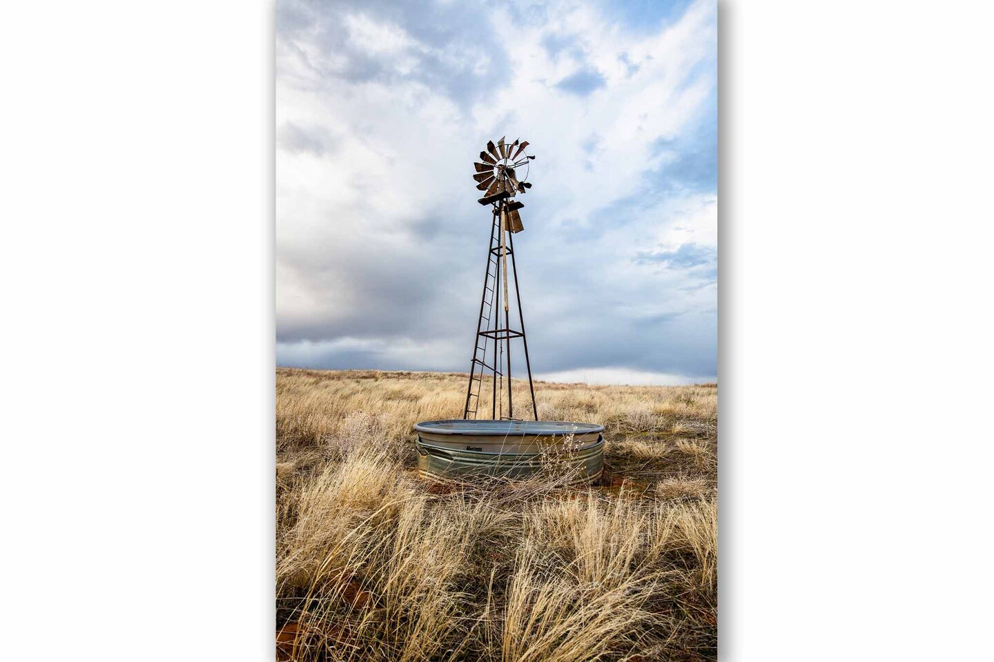 Country Photography Print - Vertical Picture of Old Windmill and Water ...