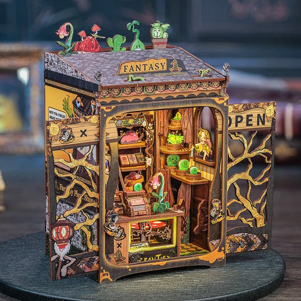 Miniature Wizardi Roombox Kit Fantacy Plant Shop Dollhouse Kit Michaels