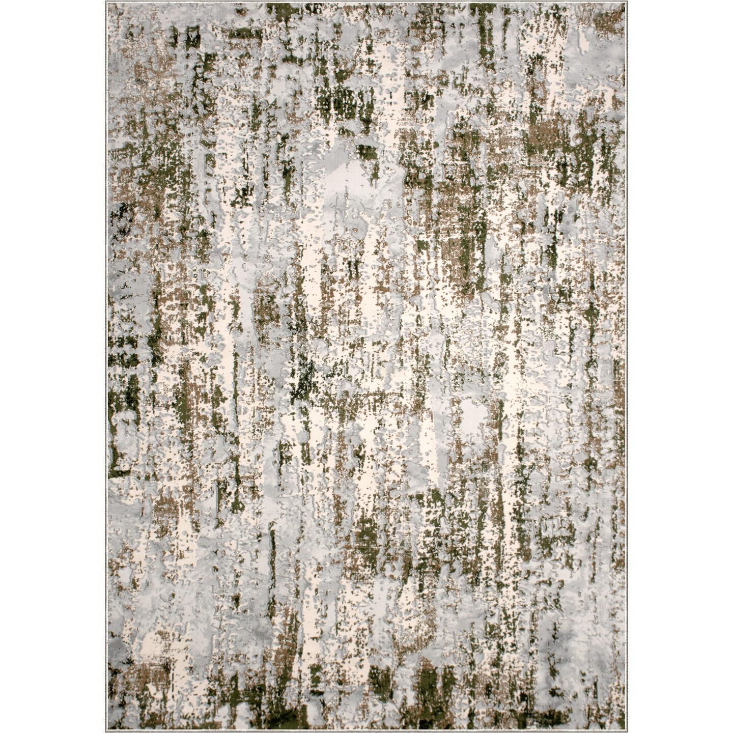 Signature Home Collection Distressed Rectangular Area Throw Rug - 5.25 ...