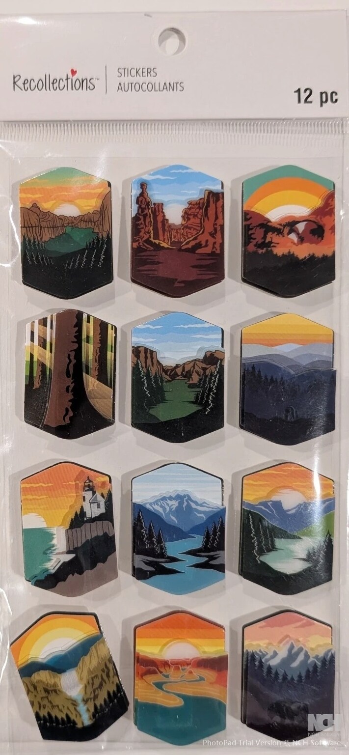 Recollections National Park Scenery Dimensional Stickers | Michaels
