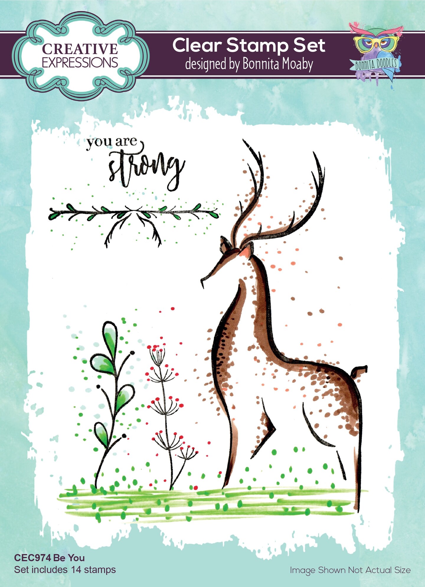 Creative Expressions A5 Clear Stamp Set By Bonnita Moaby-Be You | Michaels