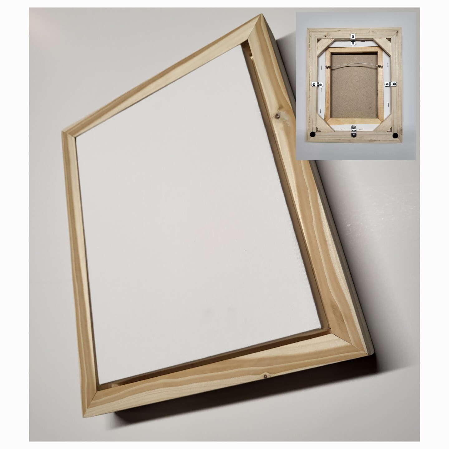 *Unfinished* Thick Border Canvas Floating Frame, Made-to-Order Canvas ...