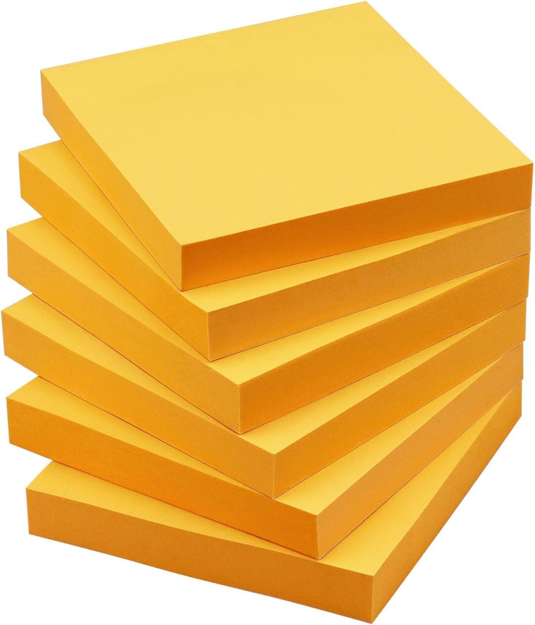 Sticky Notes 3X3 Self-Stick Notes Pads with 6 Bright Colors, Easy to ...