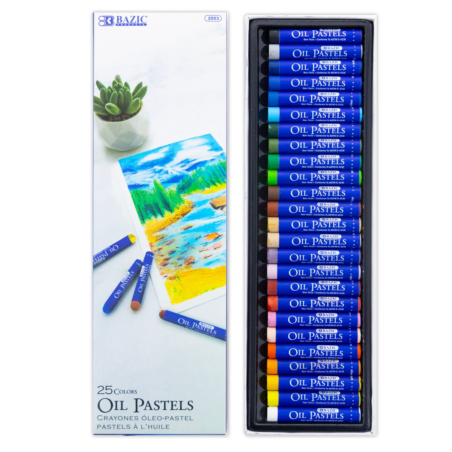 BAZIC Oil Pastels 25 Colors | Michaels