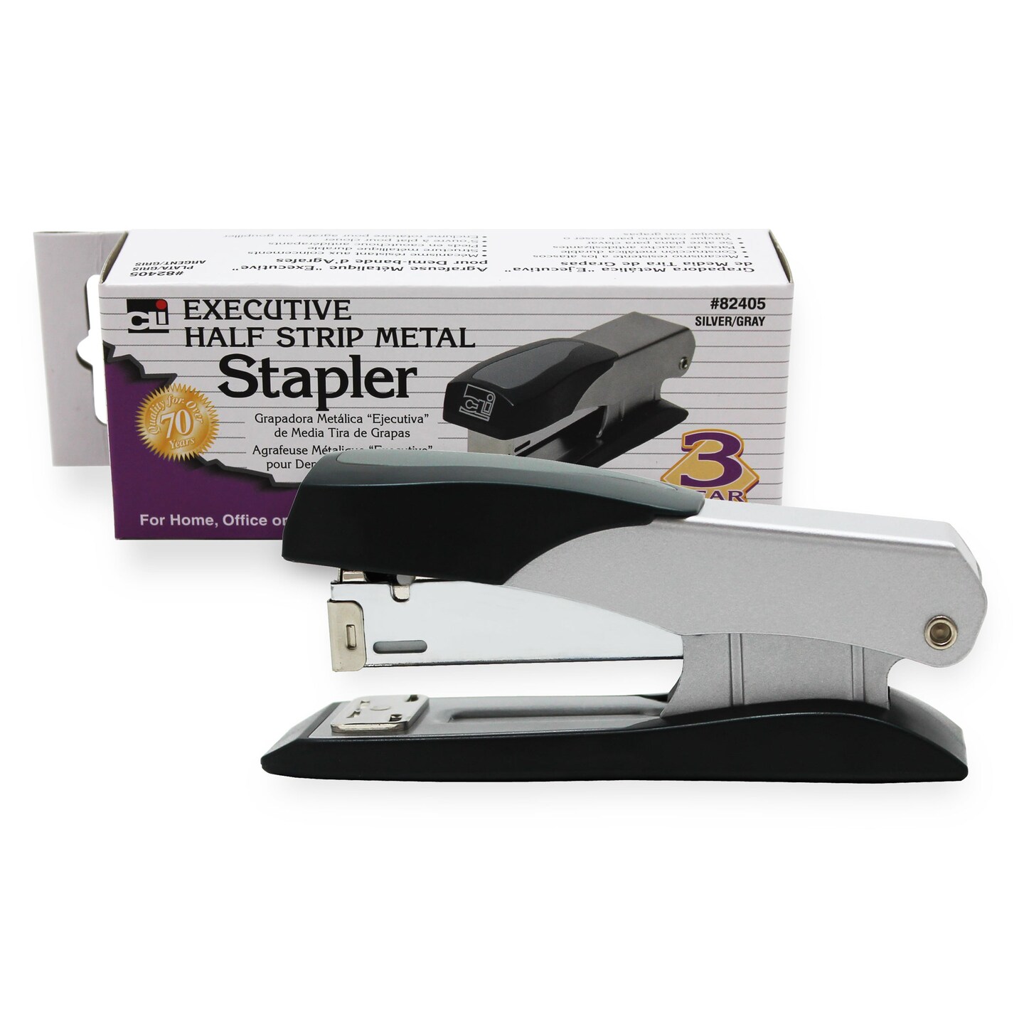 Executive Metal Stapler, Half Strip, Gray | Michaels