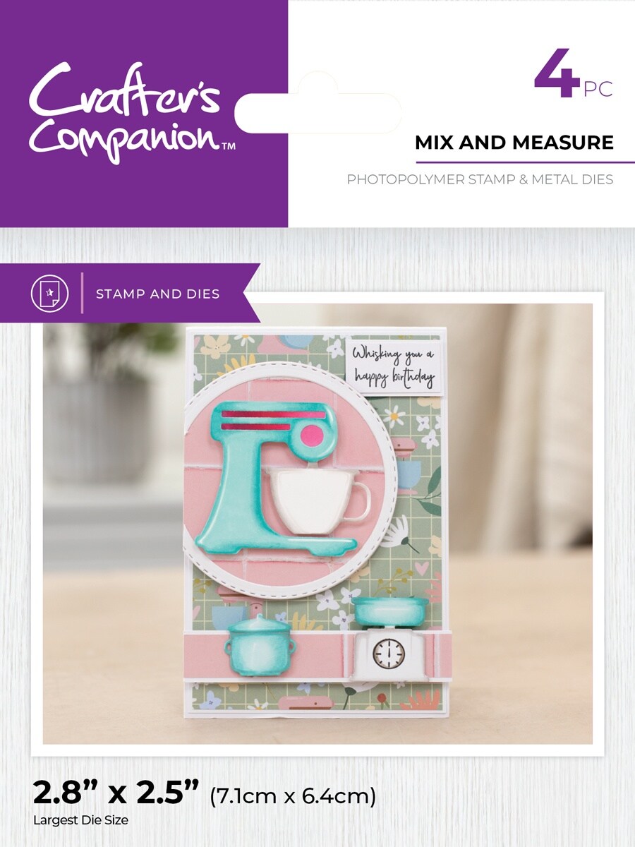 Crafter's Companion Kitchen Metal Die And Stamp-Mix And Measure | Michaels