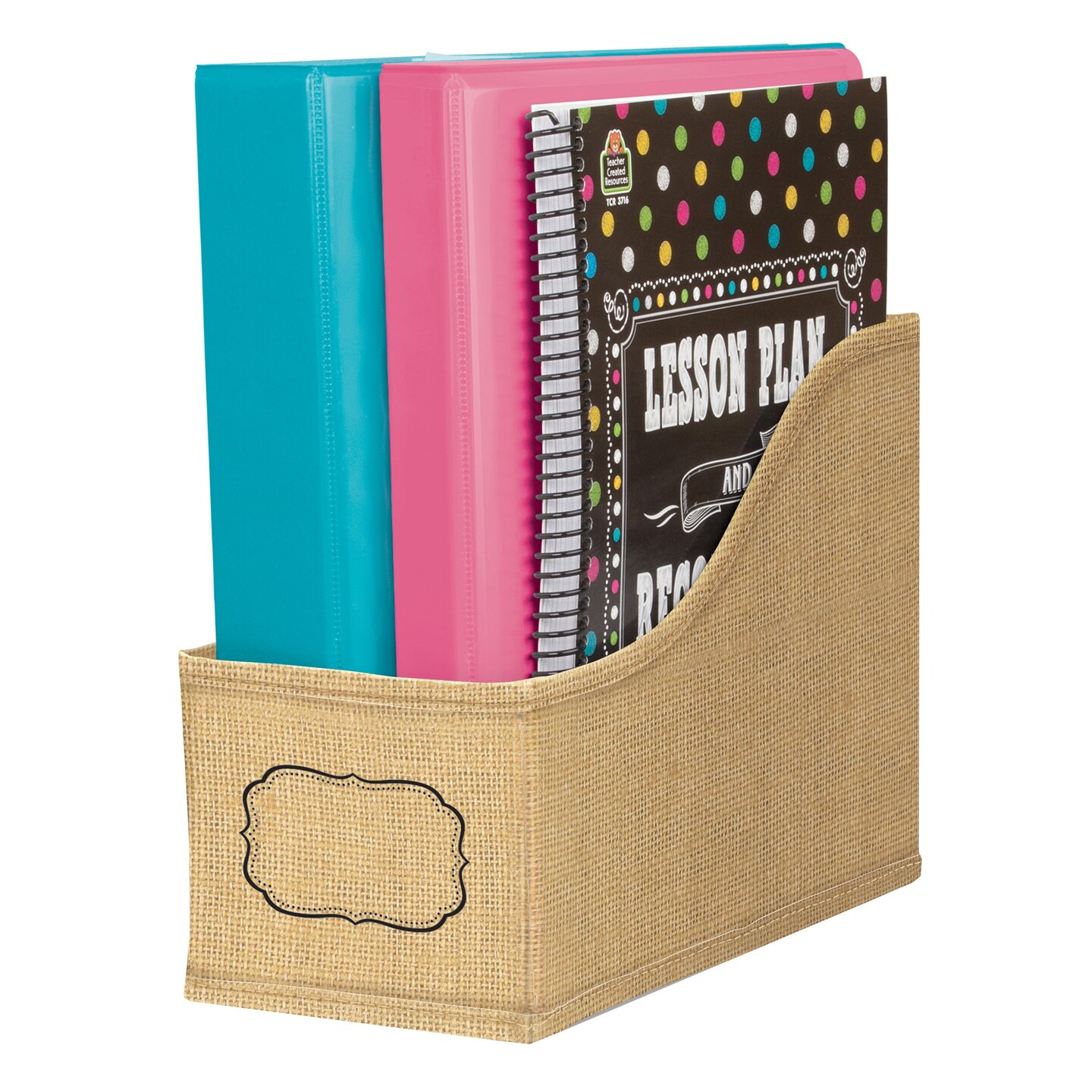 Burlap Design Book Bin | Michaels