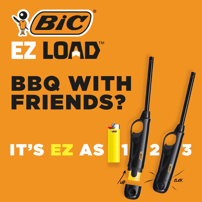 BIC EZ LOAD Lighter, Reloadable Multi Purpose Lighter, Pack with 10 EZ ...