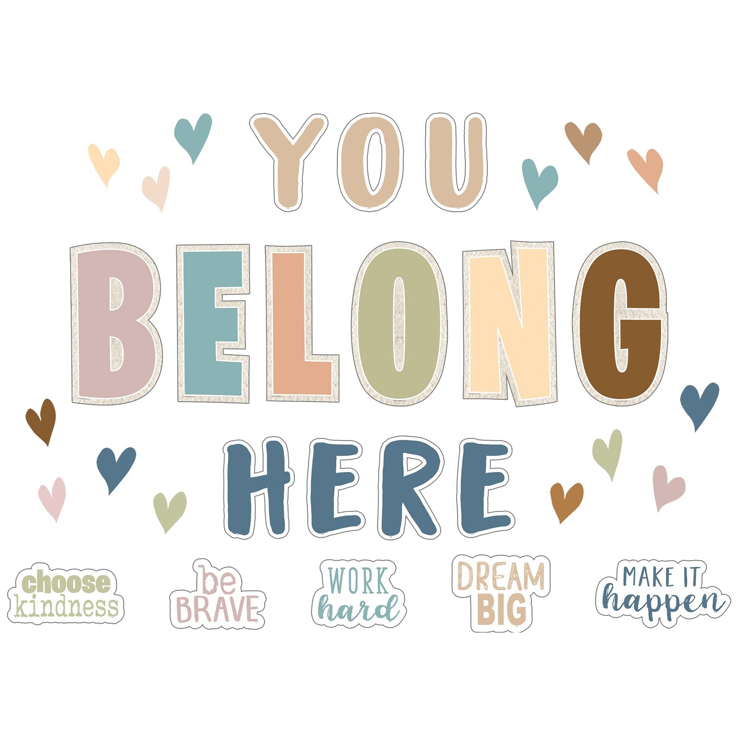 Everyone is Welcome You Belong Here Bulletin Board Set | Michaels