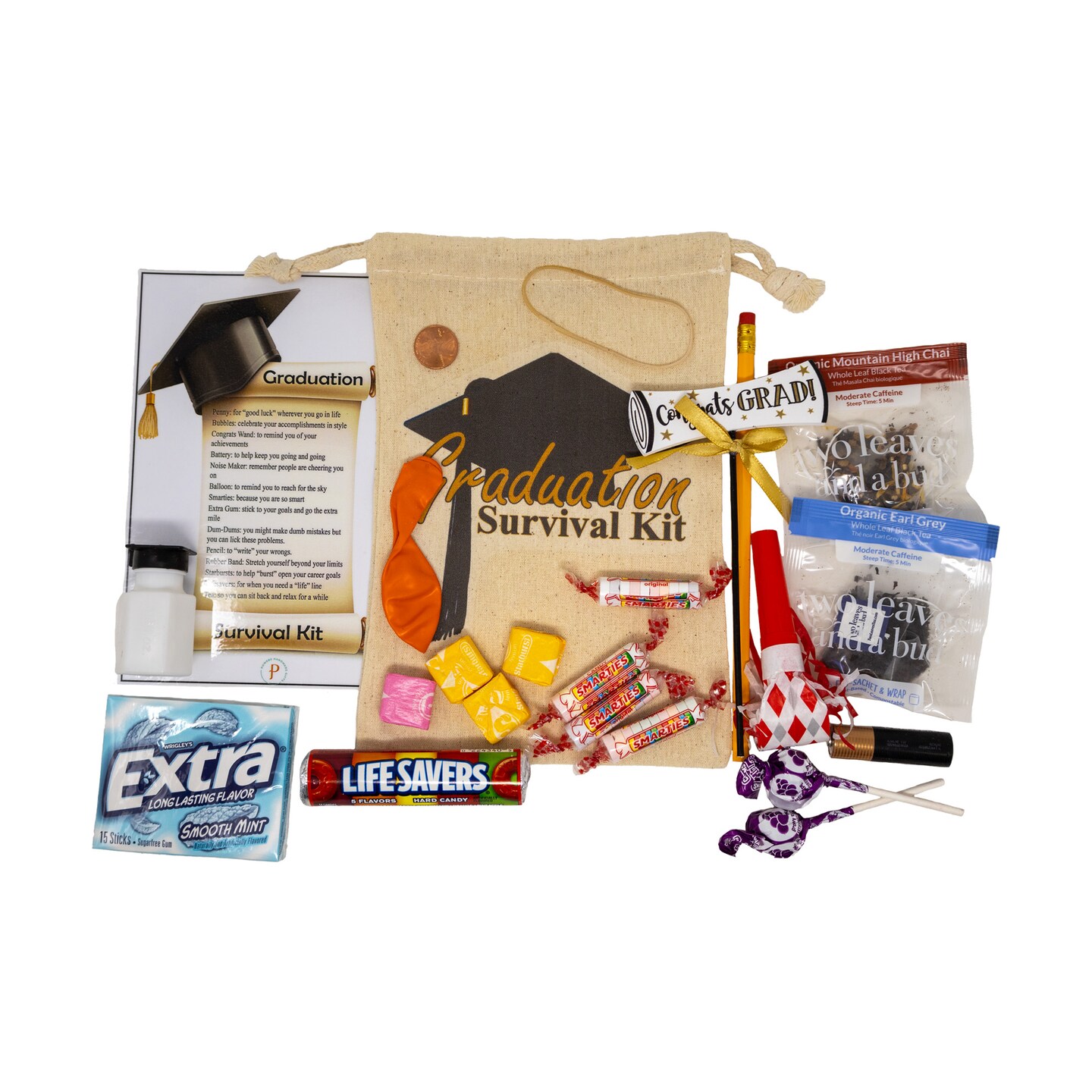 Graduation Survival Kit with Words of Wisdom and Keepsakes | MakerPlace ...
