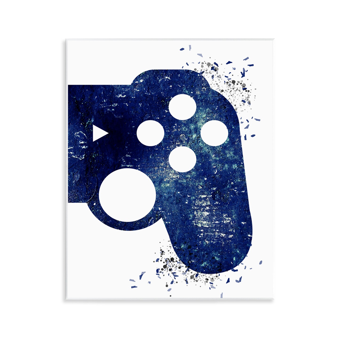 Stupell Industries Distressed Detail Gamer Wall Plaque Art Design by ...