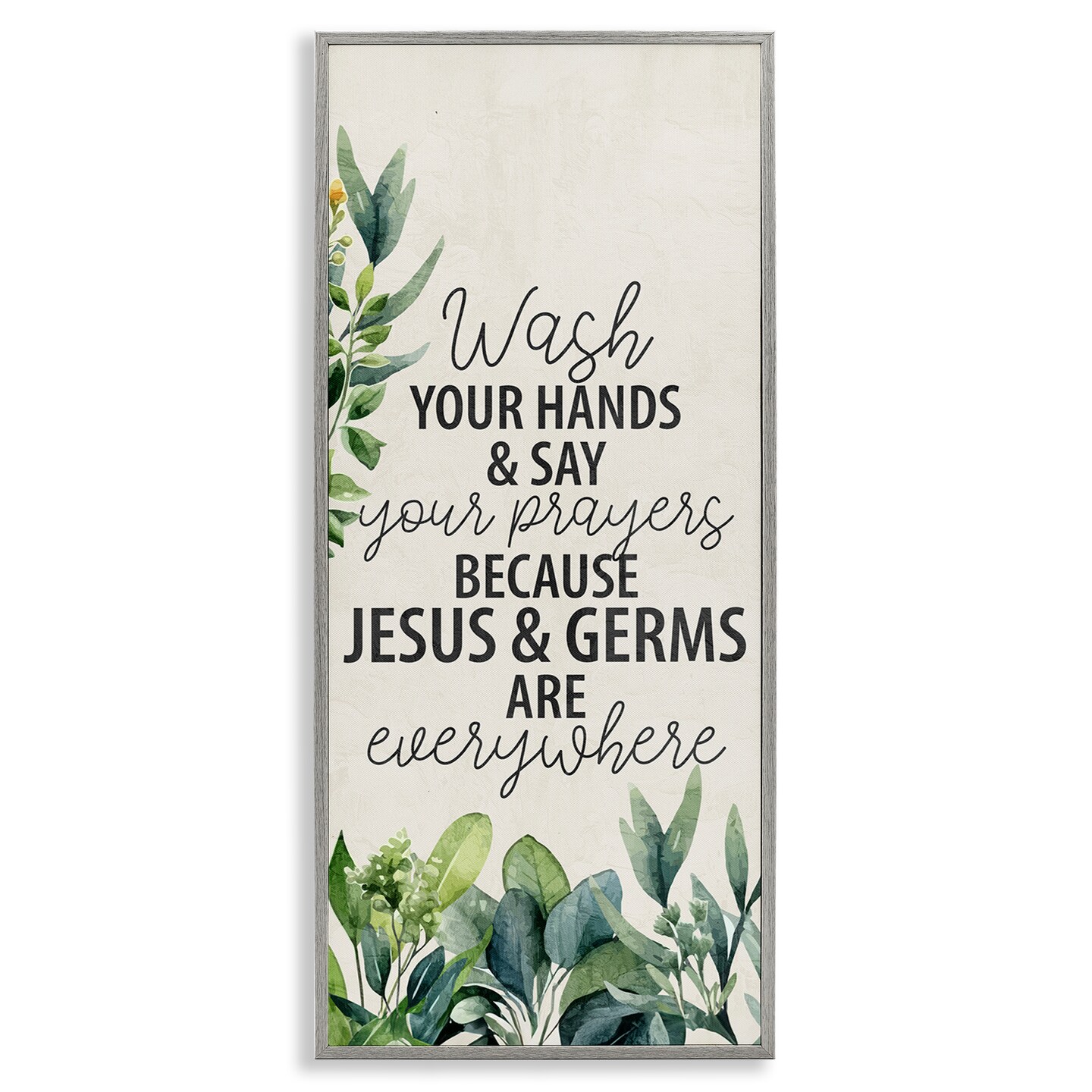 Stupell Industries Jesus & Germs Hygiene Framed Giclee Wall Art Design by Kim Allen | Michaels
