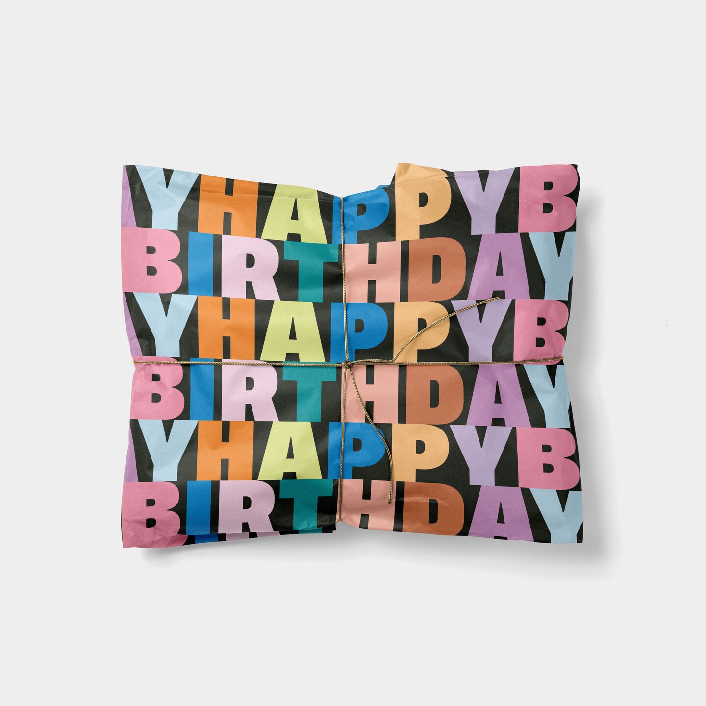 Colorful Letters "Happy Birthday" Gift Wrap | Michaels