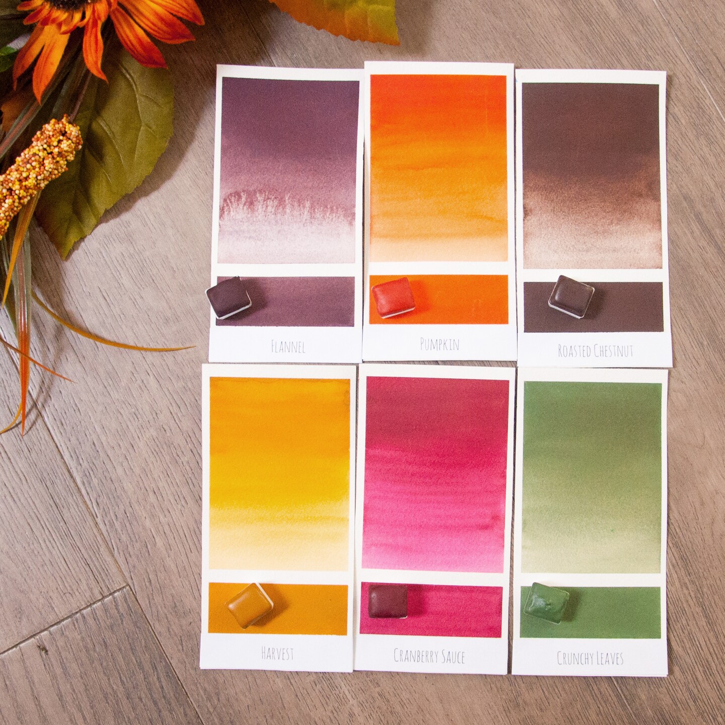 Sweater Weather | Handmade Watercolor Paint Set | Quarter Pan, Half Pan ...