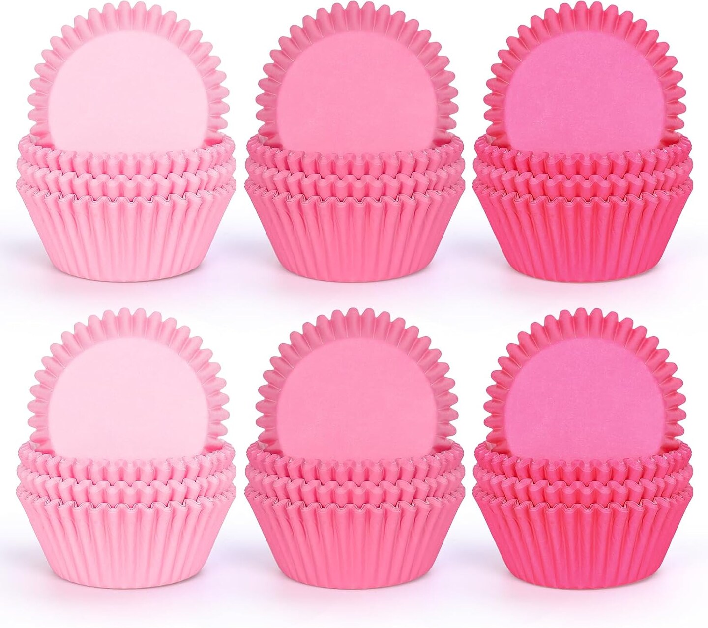 600Pcs Valentine's Day Pink Cupcake Liners Pink Cupcake Wrappers ...