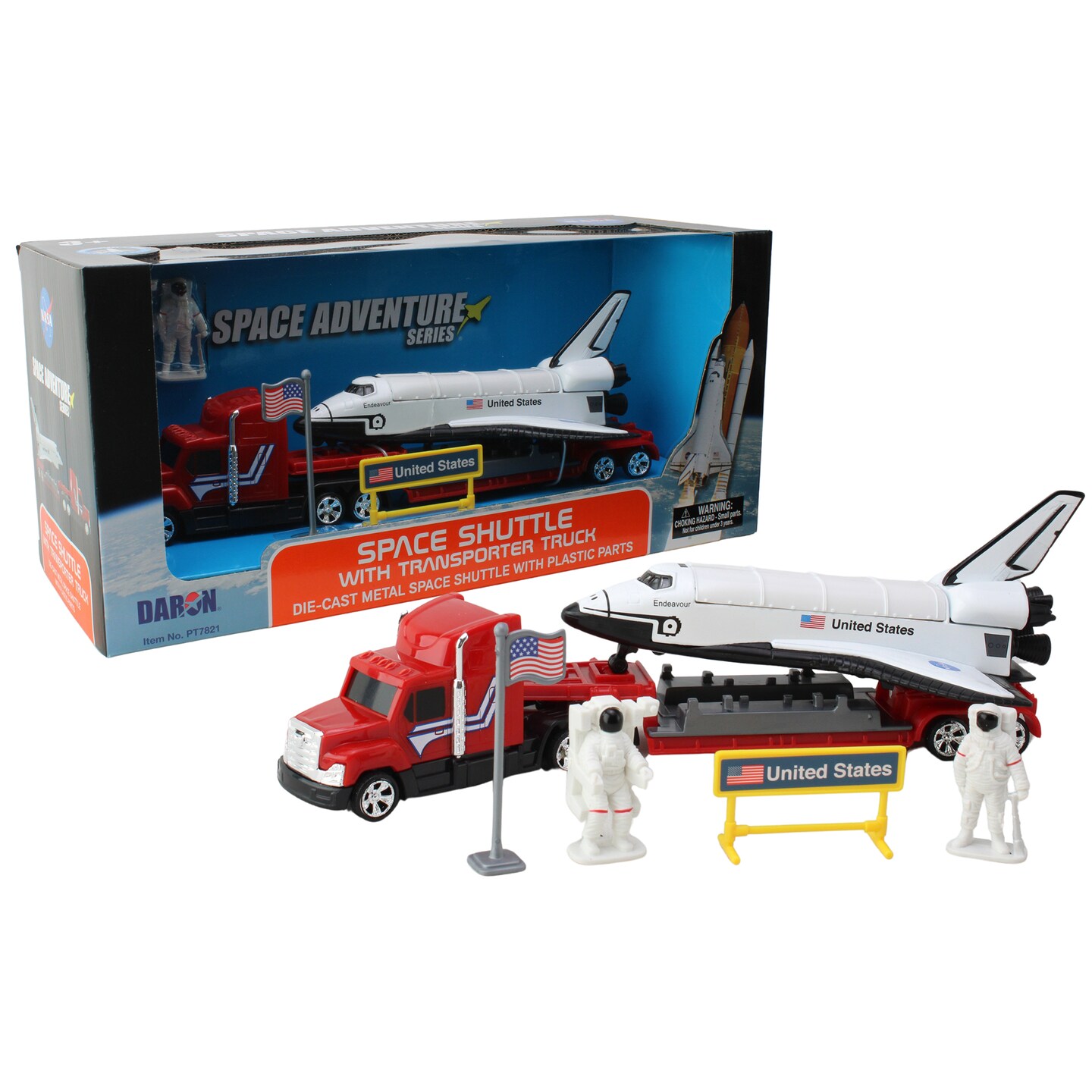Space Adventure: Space Shuttle Transporter Truck - Die-Cast Ship Design ...
