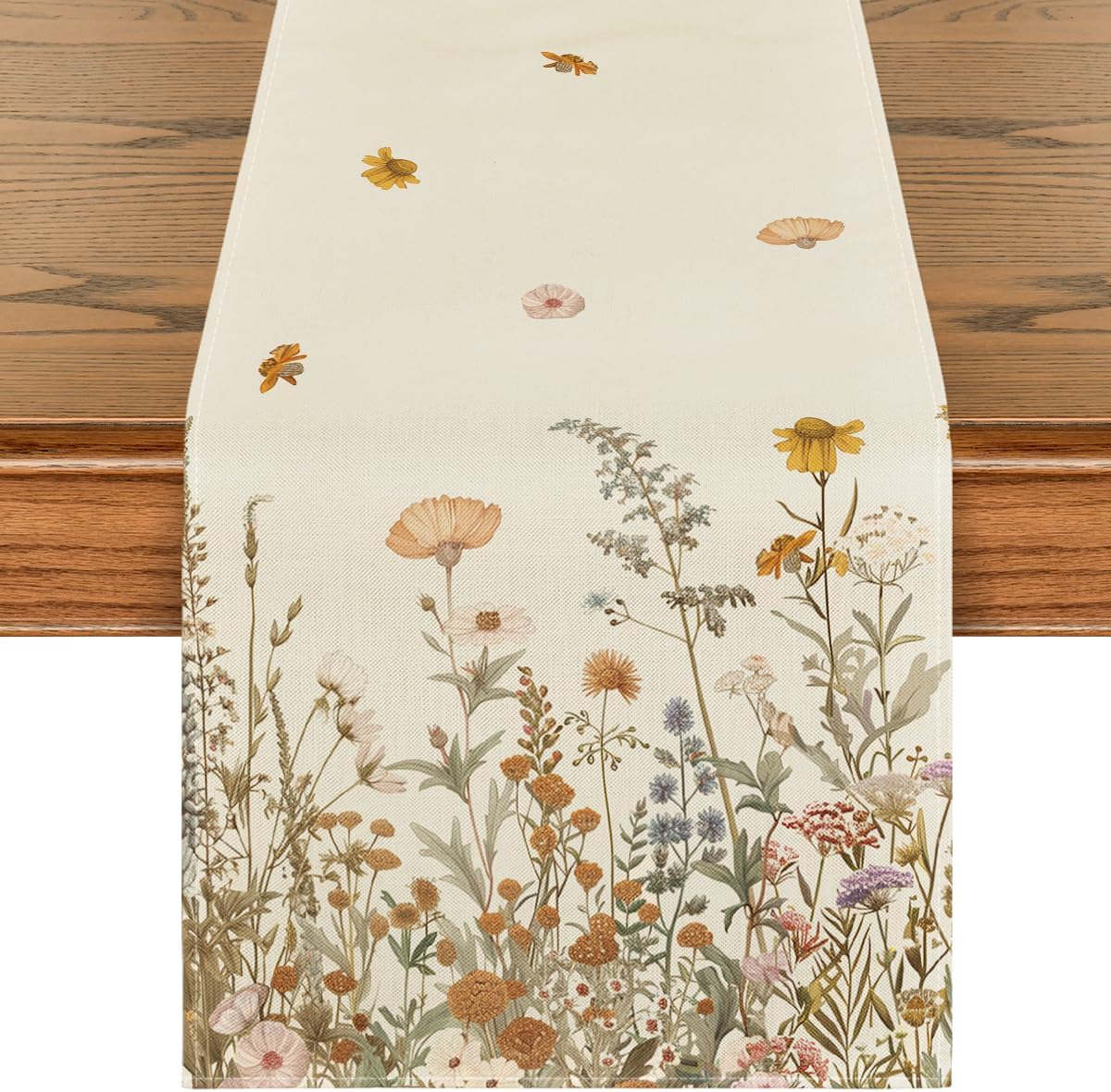 Wild Flowers Grasses Floral Fall Table Runner | Michaels