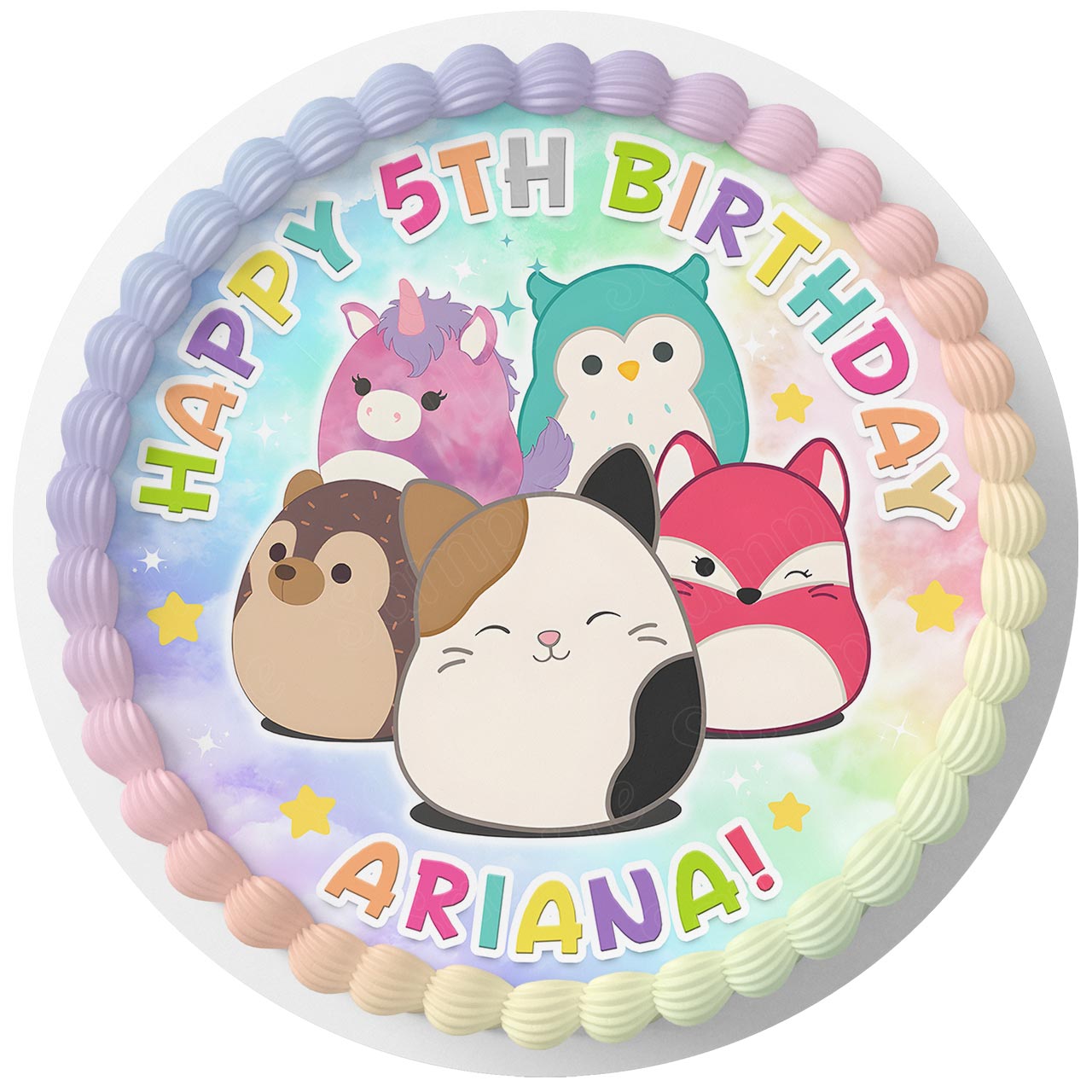 Squishmallow Edible Cake Image Topper Birthday Cake Sheet Round | MakerPlace by Michaels