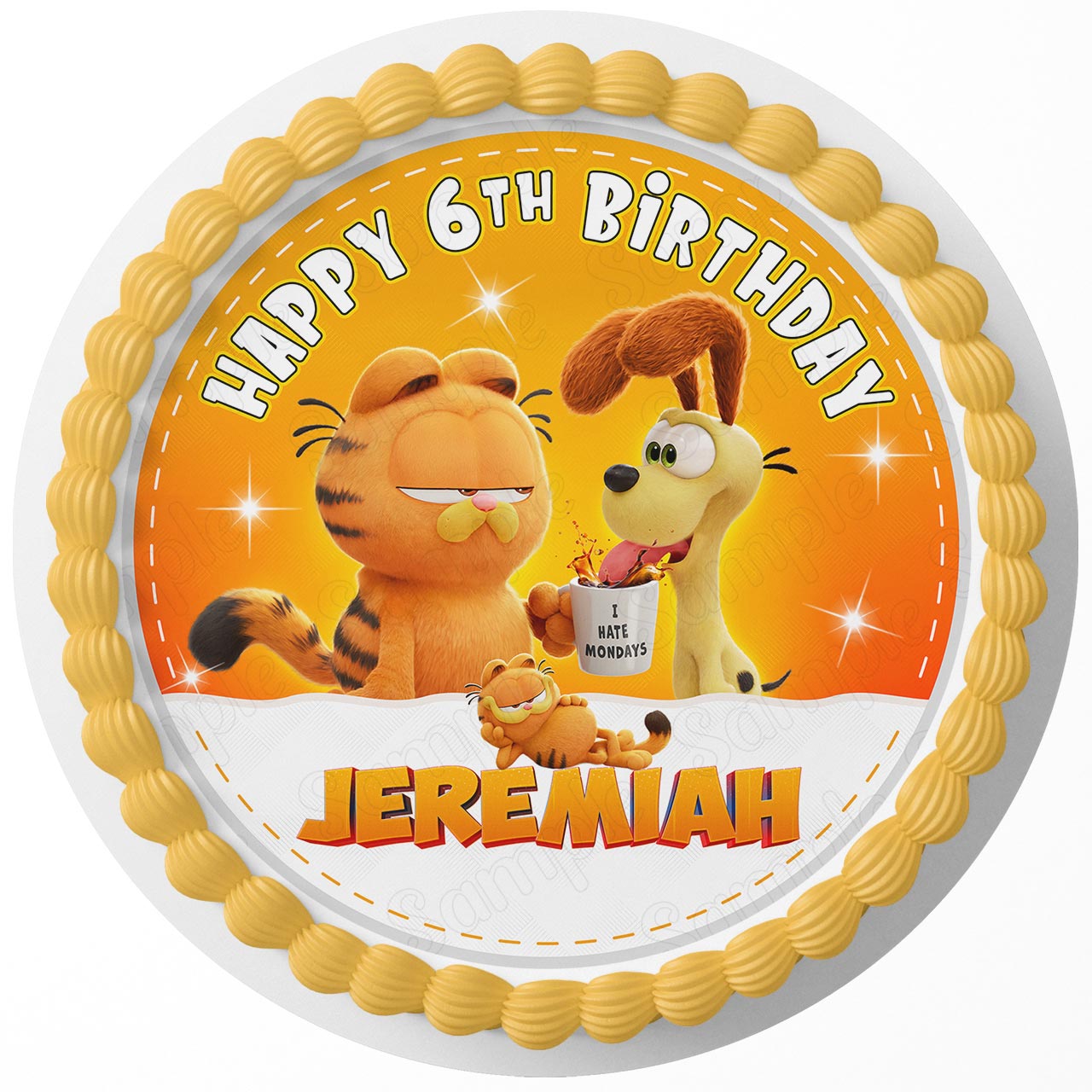The Garfield Movie 2024 Edible Cake Image Topper Birthday Cake Sheet ...