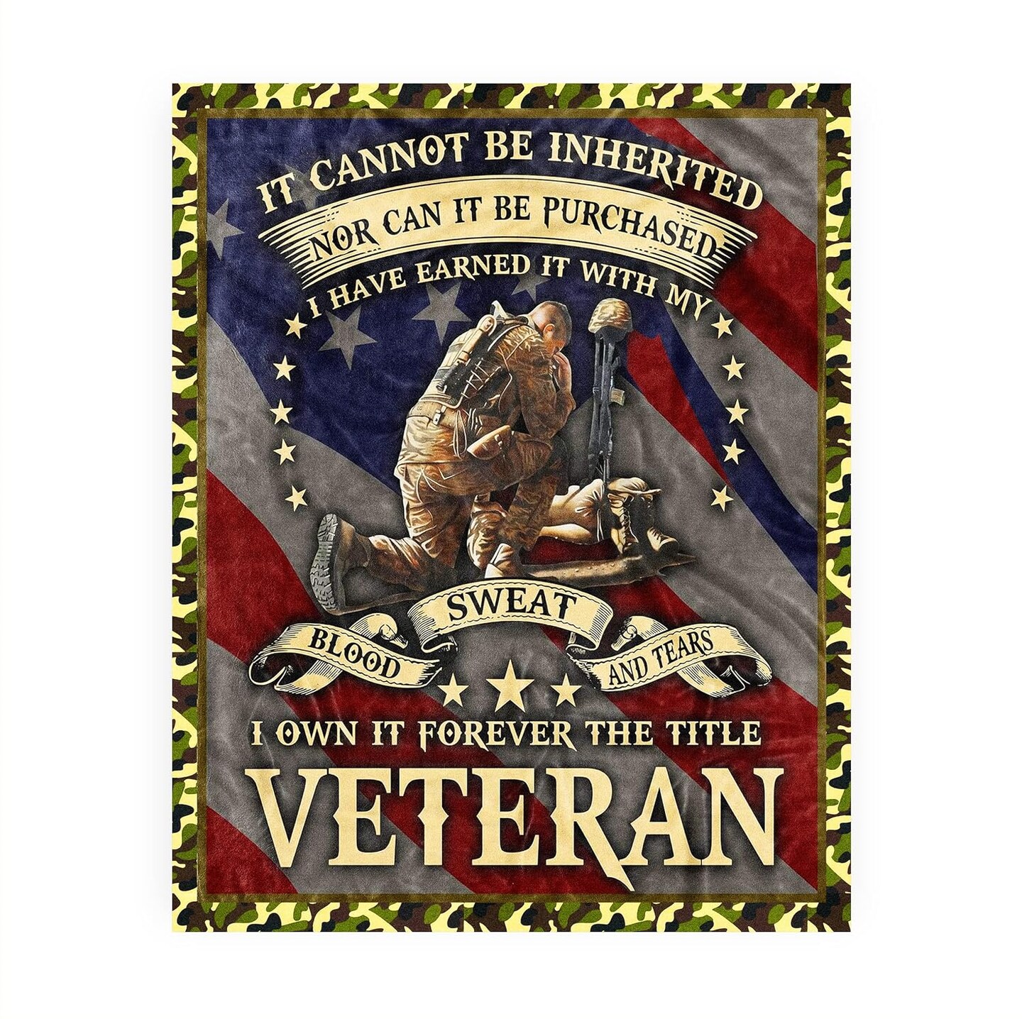 I Own It Forever - The Title Veteran Military Wall Art, Patriotic USA ...