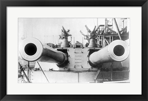 Framed Art HMS Dreadnought Guns LOCBain Wall Decor 18x24 Artwork | Michaels