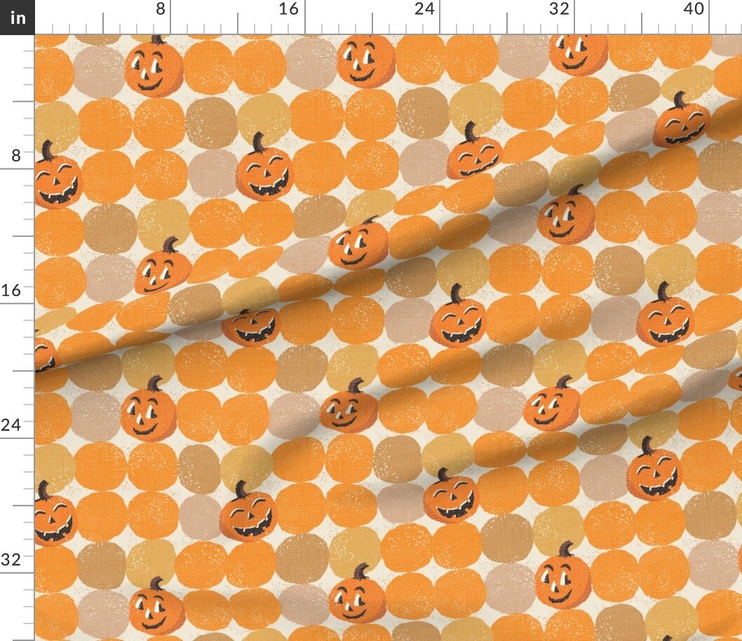 Retro Halloween Vintage Fall Pumpkin Texture Trick Or Treat Jack O ...