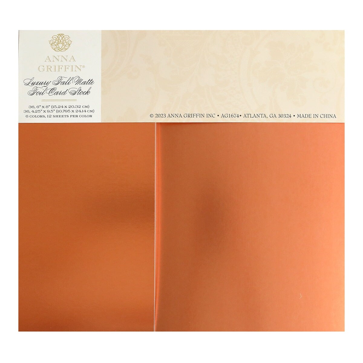 Luxury Fall Matte Foil Cardstock | Michaels