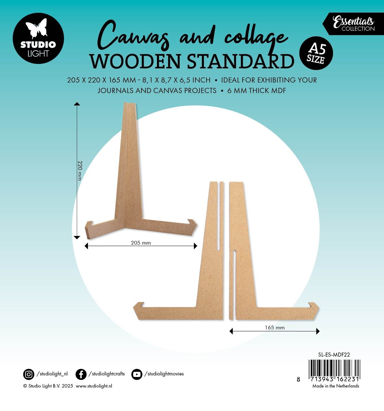 Studio Light Journal & Canvas MDF Stand-A5 | Michaels
