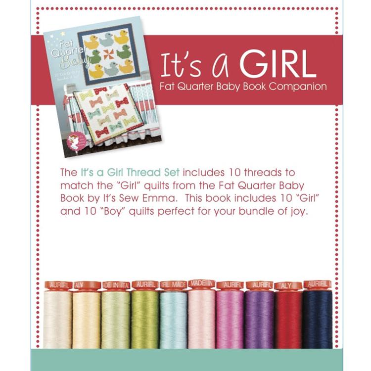 Aurifil It's a Girl Thread Set by It's Sew Emma | (10 50wt Cotton Small Spools.) | Michaels