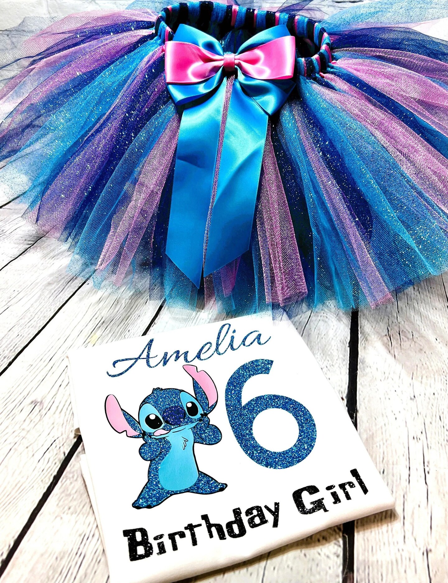Stitch Birthday outfit, Experiment 626 toddler, Hawaiian monster ...