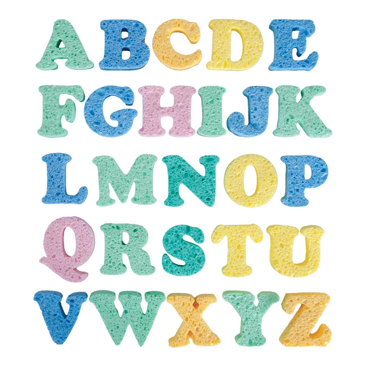 Activa 3" Uppercase Alphabet Super Sponge Set - 26 Pieces, Color ...