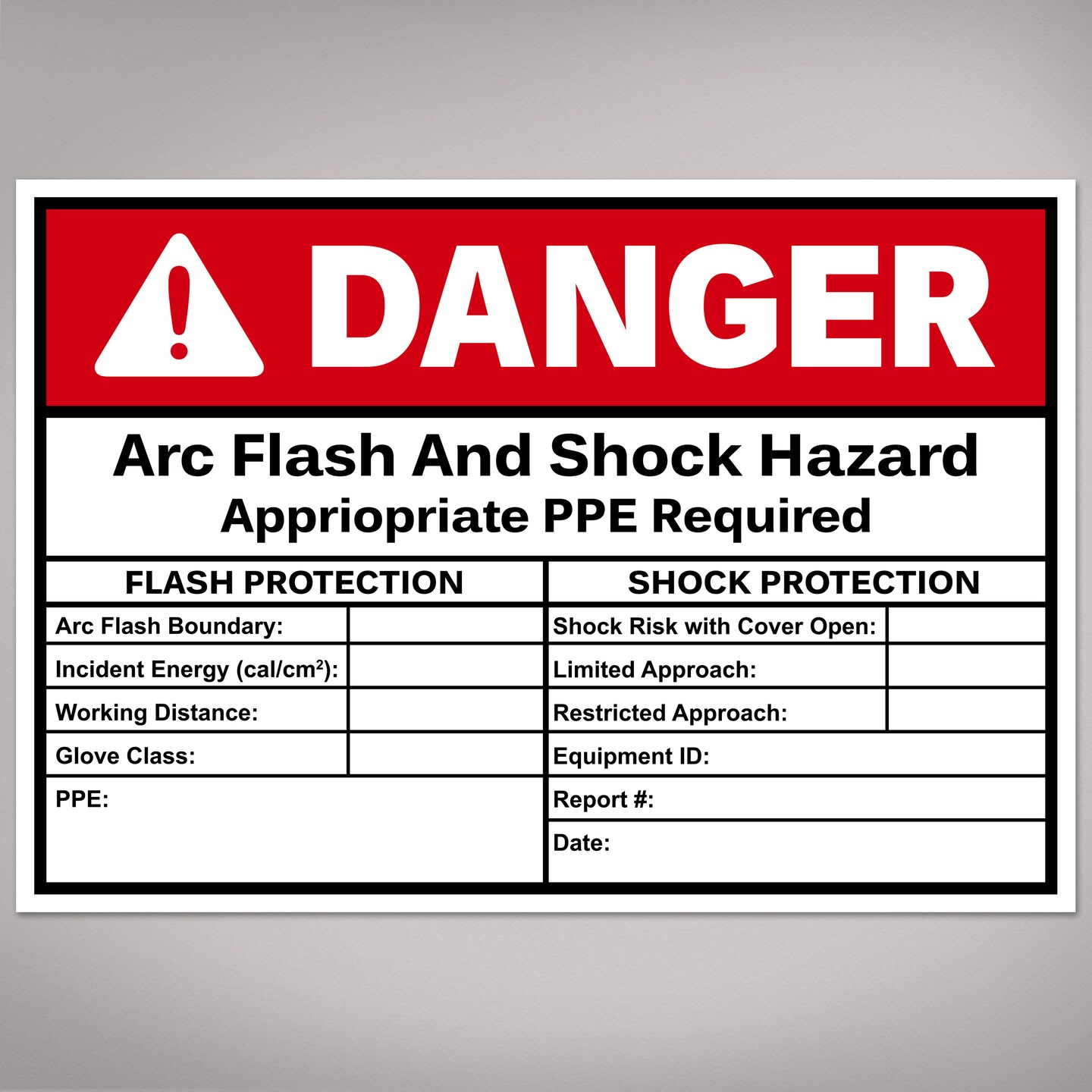 Avery Arc Flash/Shock Danger Labels, Waterproof, UV Resistant ...