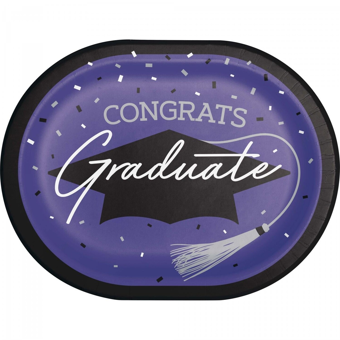 Purple Graduation Paper Oval Platters, 10" X 12" (8/Pkg) | Michaels