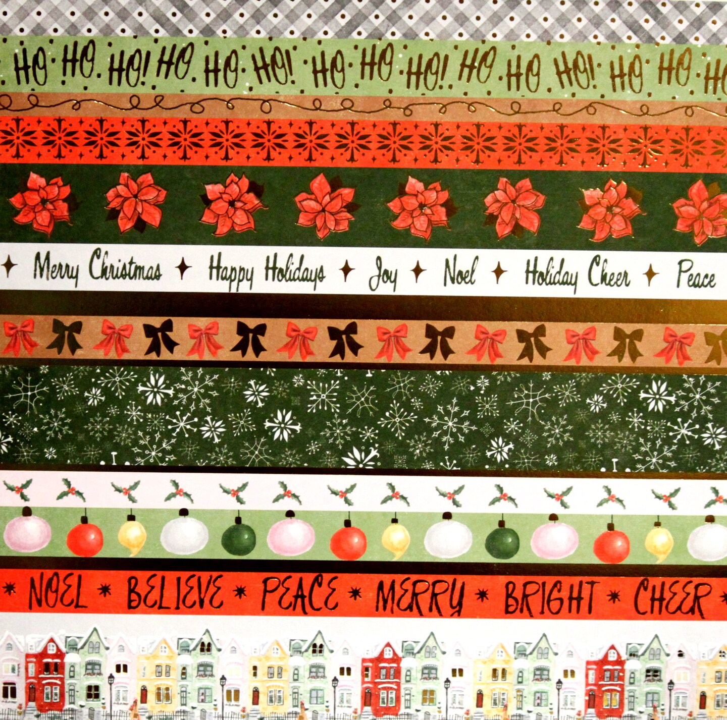 Recollections Holiday Chic/Christmas 12 x 12 Specialty Lt. Cardstock ...