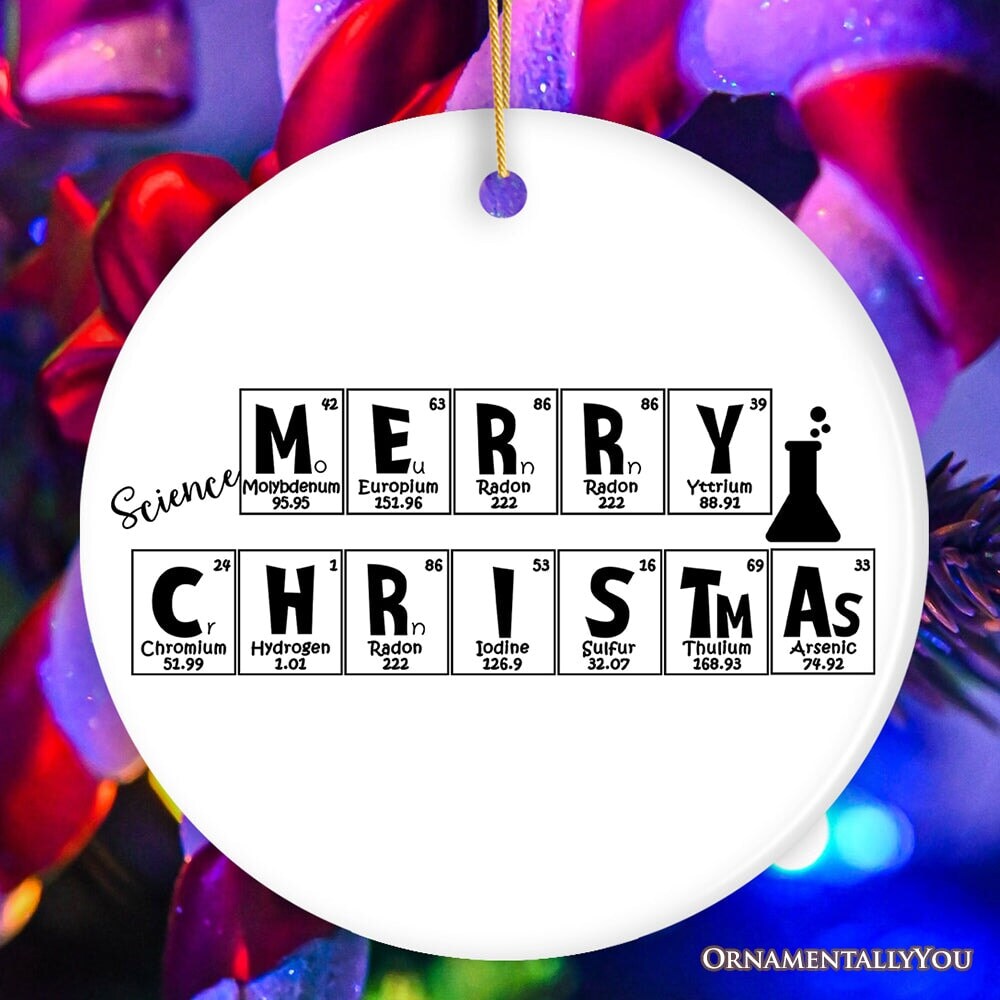 Periodic Table Scientist Christmas Ornament | Michaels