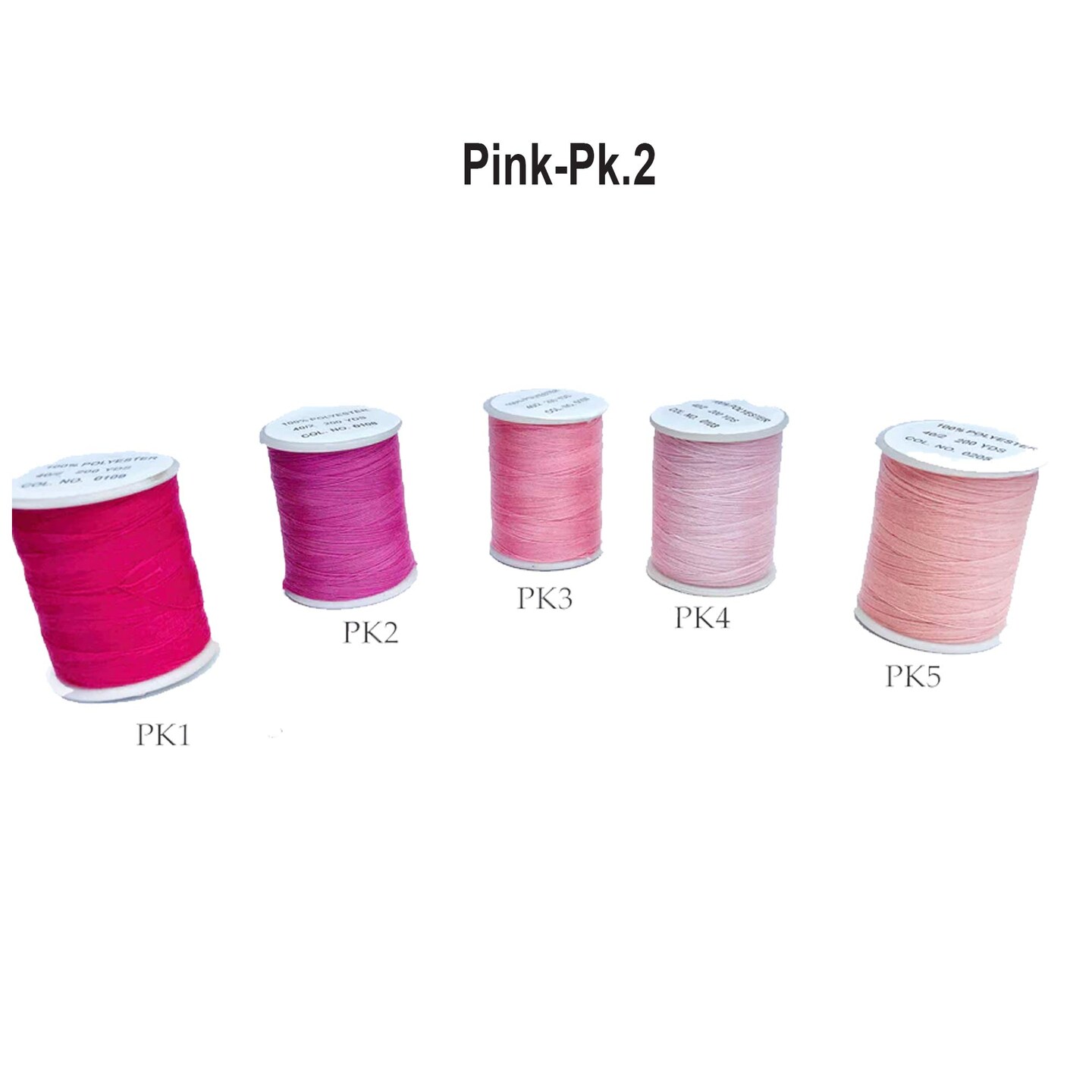 200 Yards Soft Pink Polyester Thread Small Spool for Stitching and ...