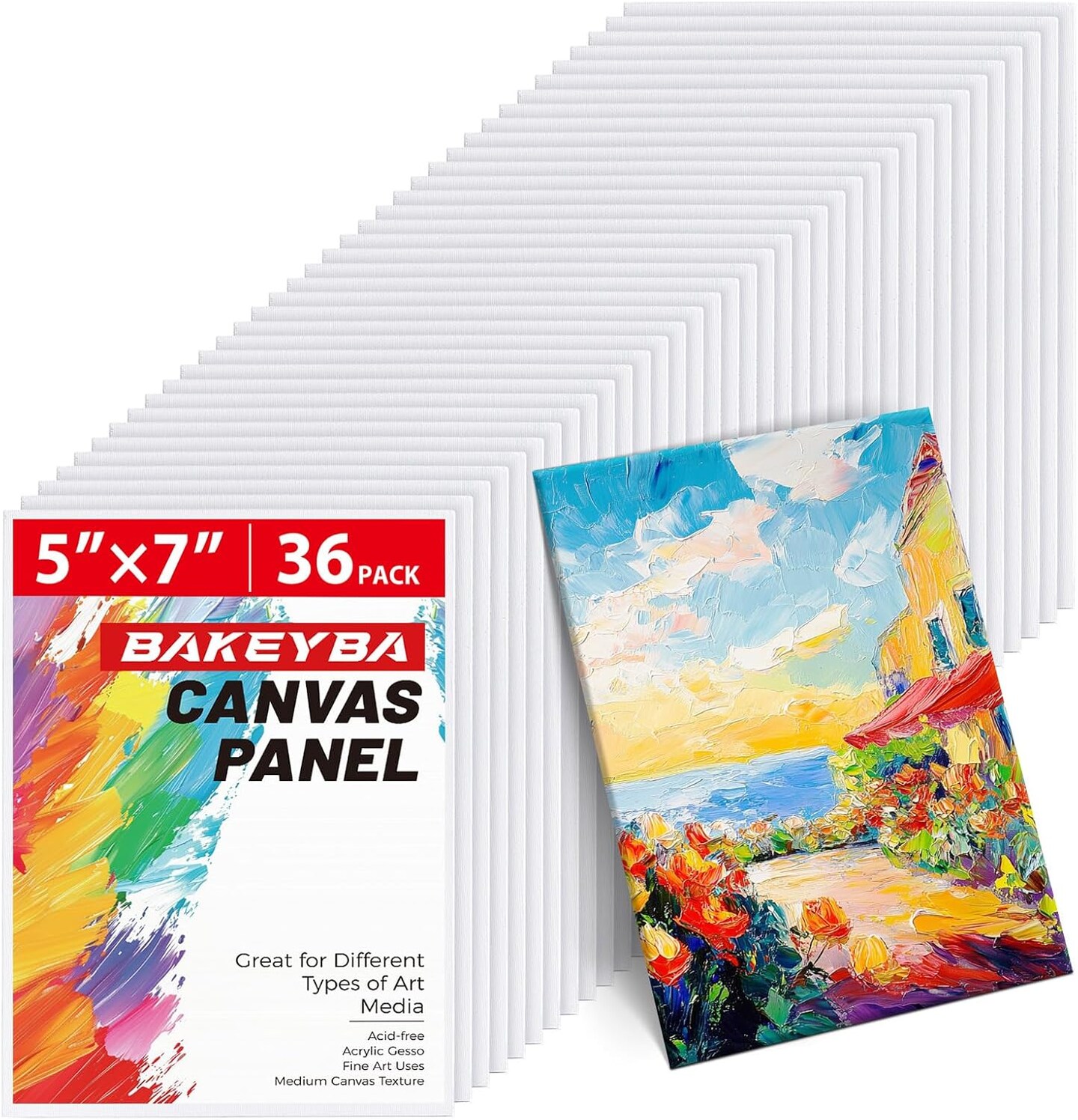 5x7 Inch Painting Canvas Panels 36 Pack(white) | Michaels