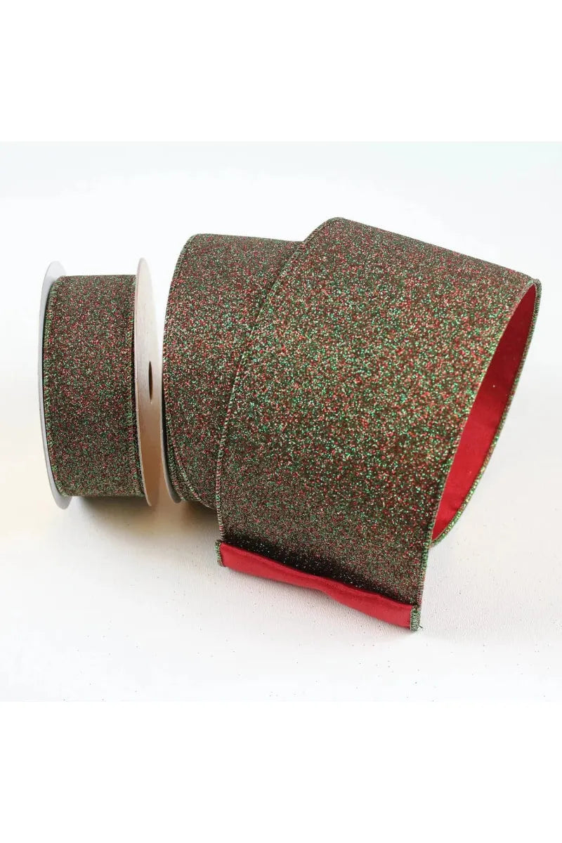 1.5" Diamond Dust Ribbon: Ruby Emerald (10 Yards) | Michaels