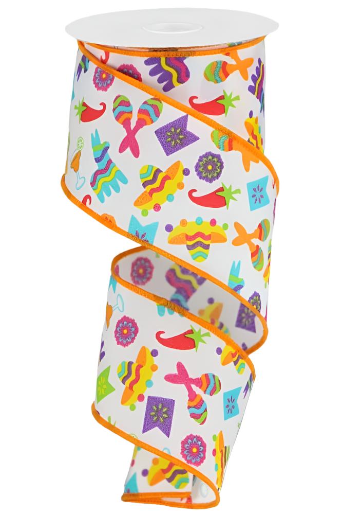 2.5" Fiesta Ribbon: White (10 Yards) | Michaels