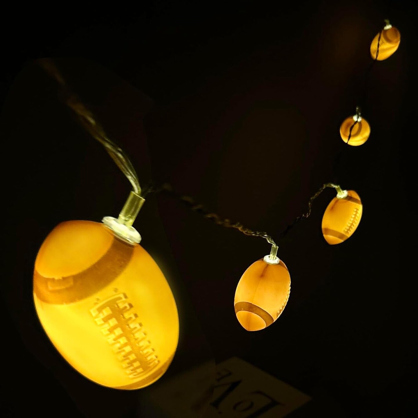 2Set Football Light String 6.8Ft 10 LED Battery Powered for Boy'S Room ...