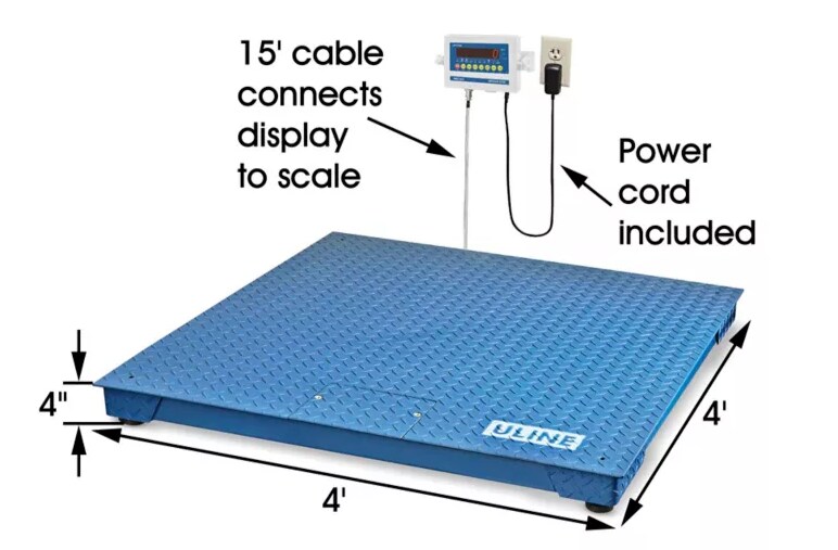 Uline® Pre Calibrated Weigh Scale 4' x 4' x 4 Inch | Michaels