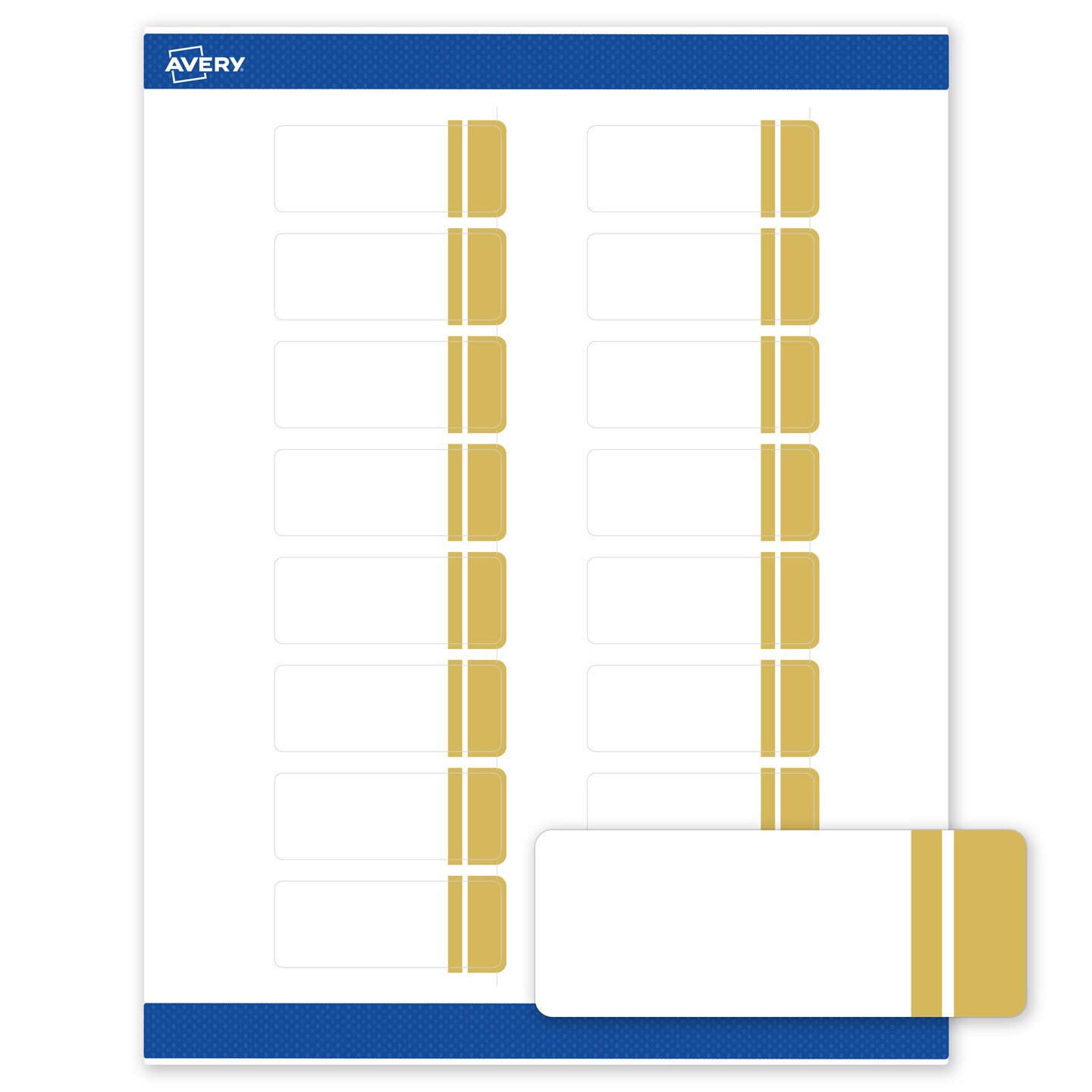 Avery Printable Rectangle Labels with Sure Feed Technology, Double ...