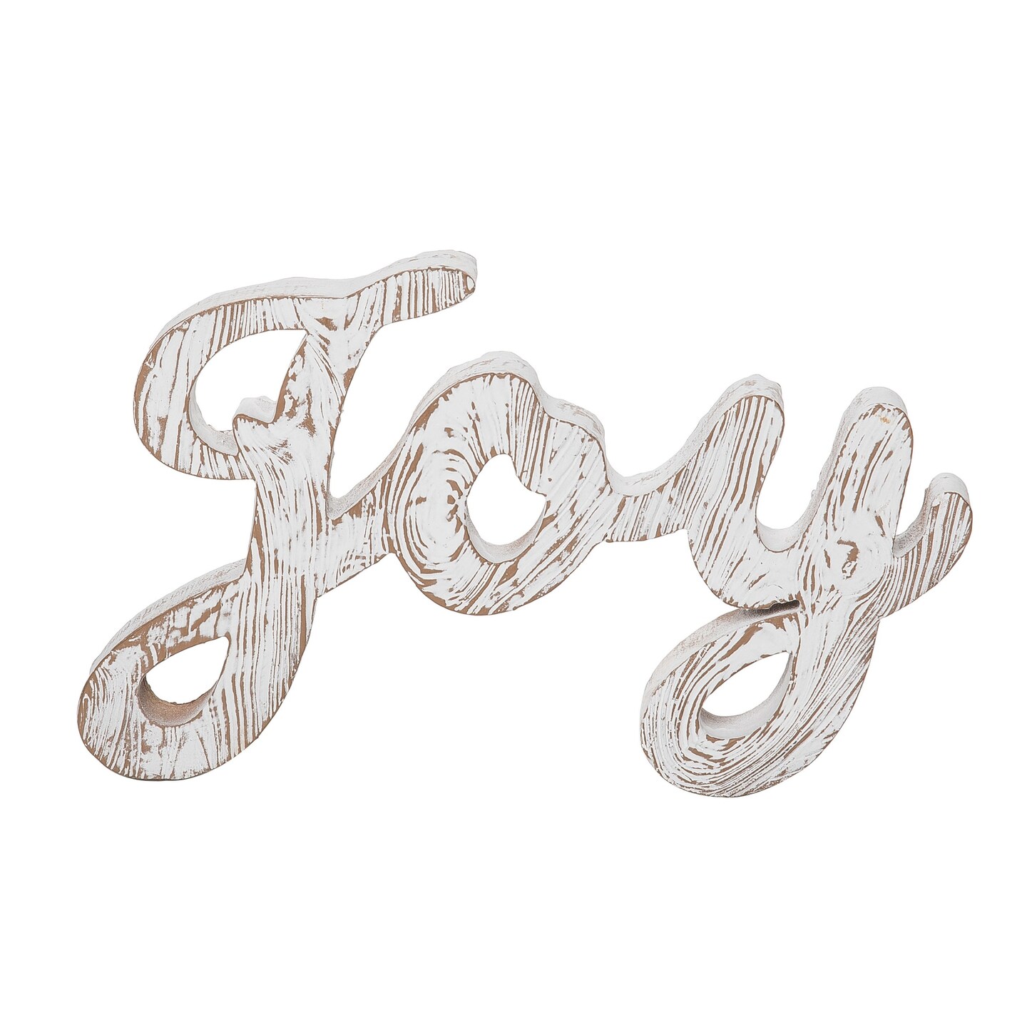 Resin White Christmas Rustic Joy Decor | Michaels
