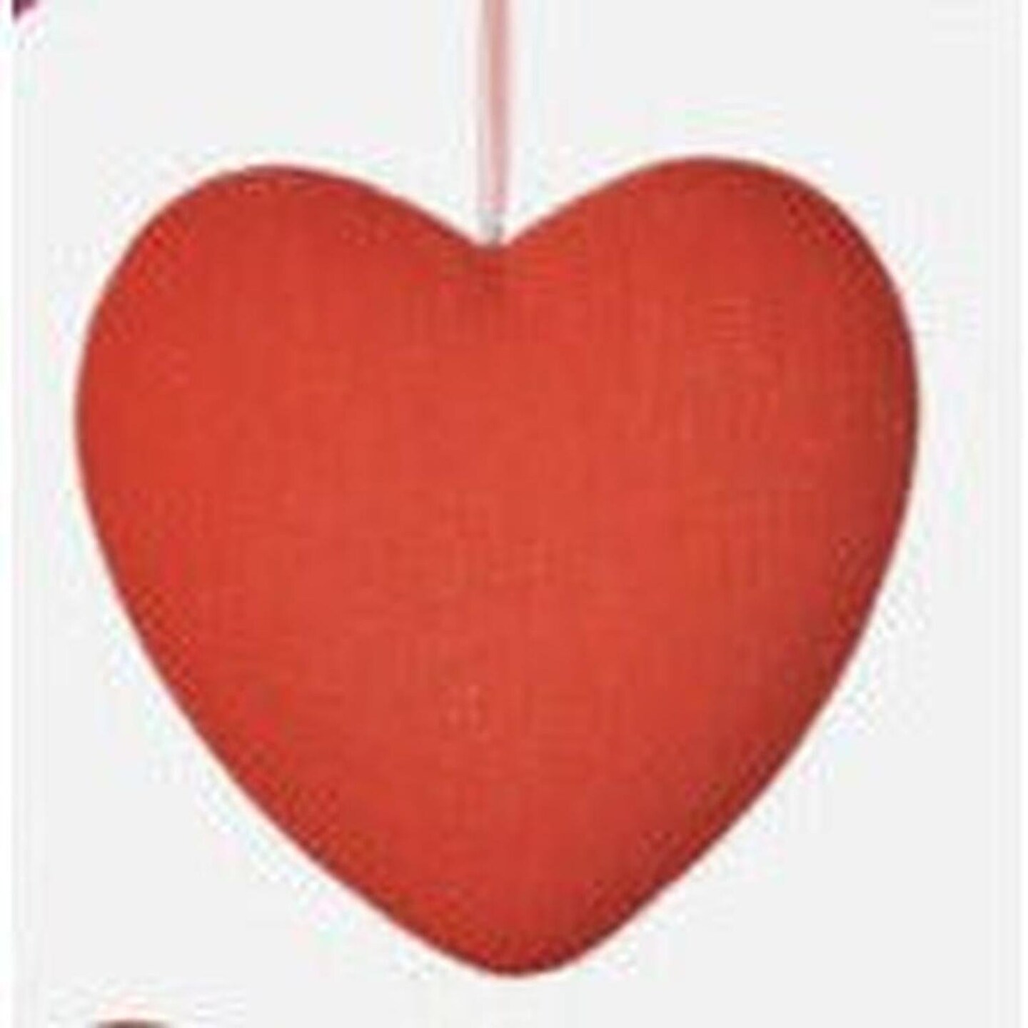 180 Degrees Flocked Hearts (Assorted Sizes), Color: Red, Size: 6" Small ...