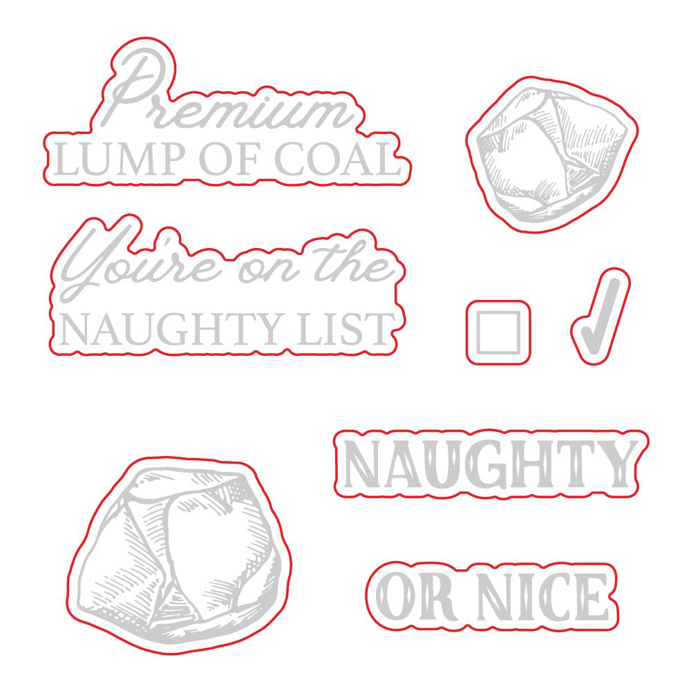 Naughty List Vintage Gift Card Box Add-On - Honey Cuts - Coordinating ...