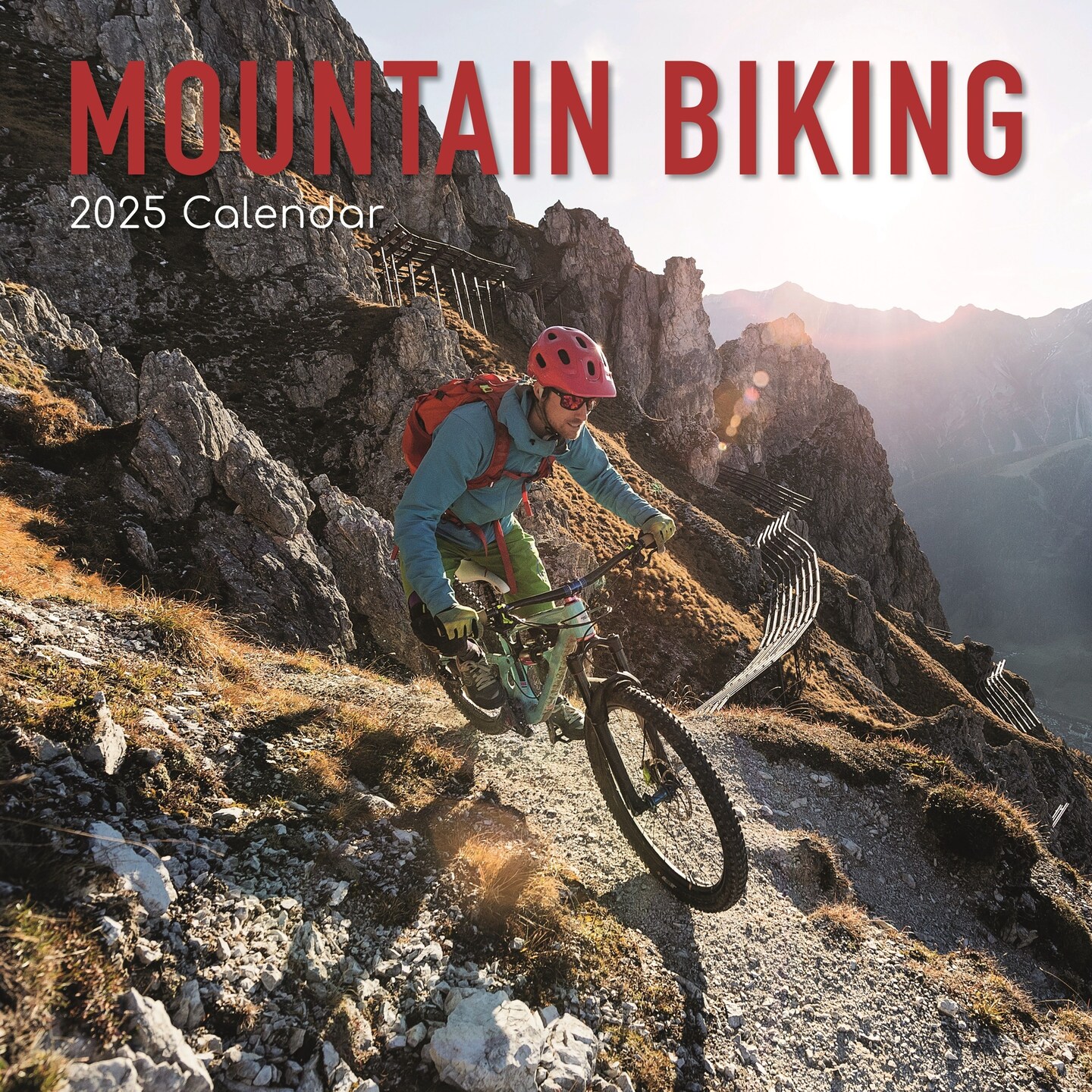 The Gifted Stationary Square Wall Calendar 2025, Mountain Biking, 16 ...