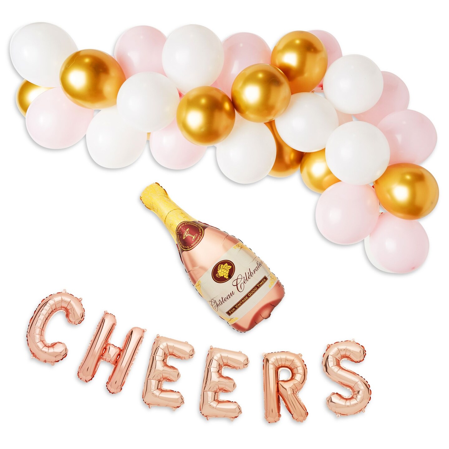76 Piece Cheers Balloon Kit for Garland Bachelorette, Bridal Shower ...
