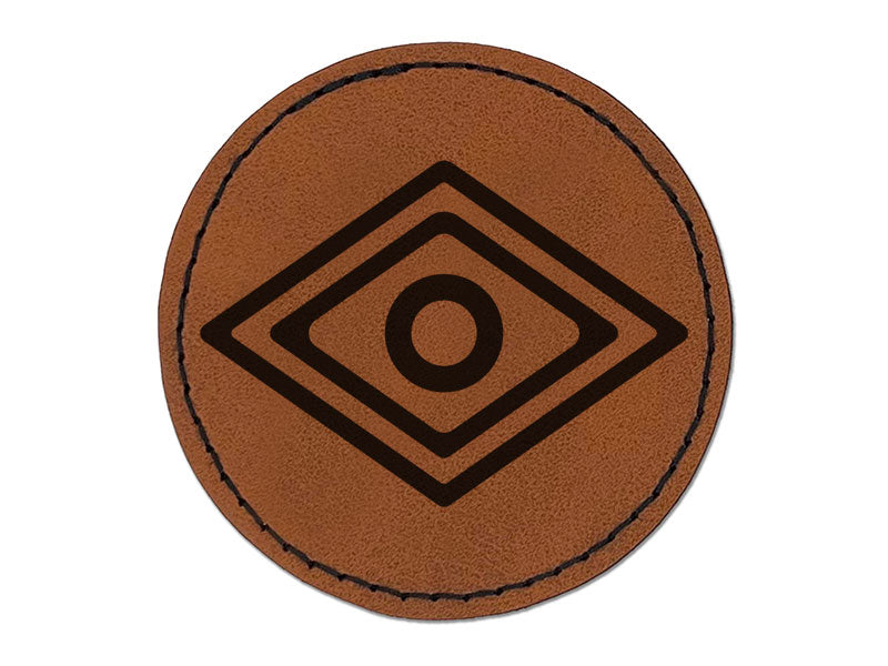 Medicine Man Shaman Eye Native American Symbol Round Iron-On Engraved ...